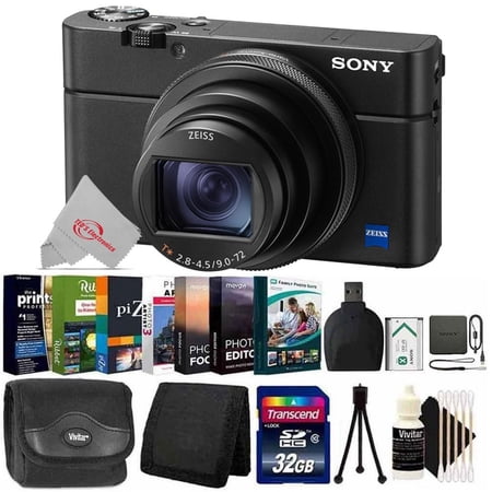 Sony Cyber-shot DSC-RX100 VI Digital Camera + 32GB Memory Card + Wallet ...