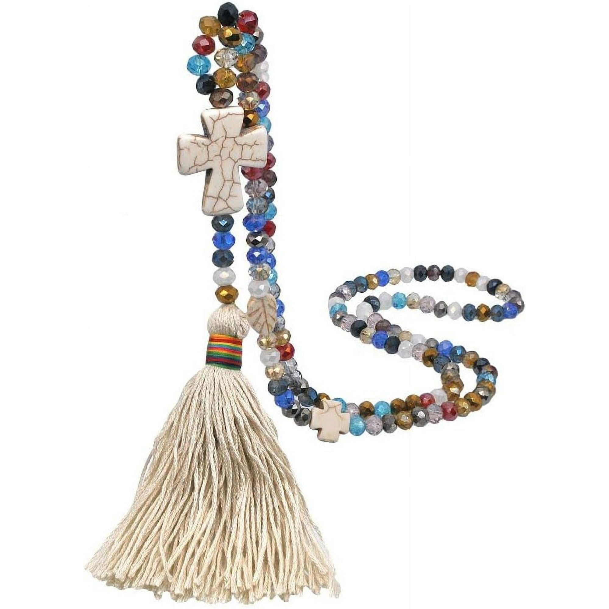 Click here for Neunwolken Womens Crystal Beads Chains Pullover Ch... prices