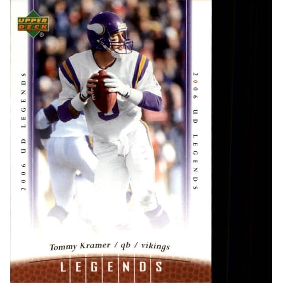 2006 Upper Deck Legends #97 Tommy Kramer NFL Football Trading Card ...