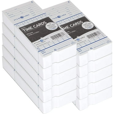 PYRAMID 35100-10 Time Card for 3500/3700 Clock,PK 100 - Walmart.com