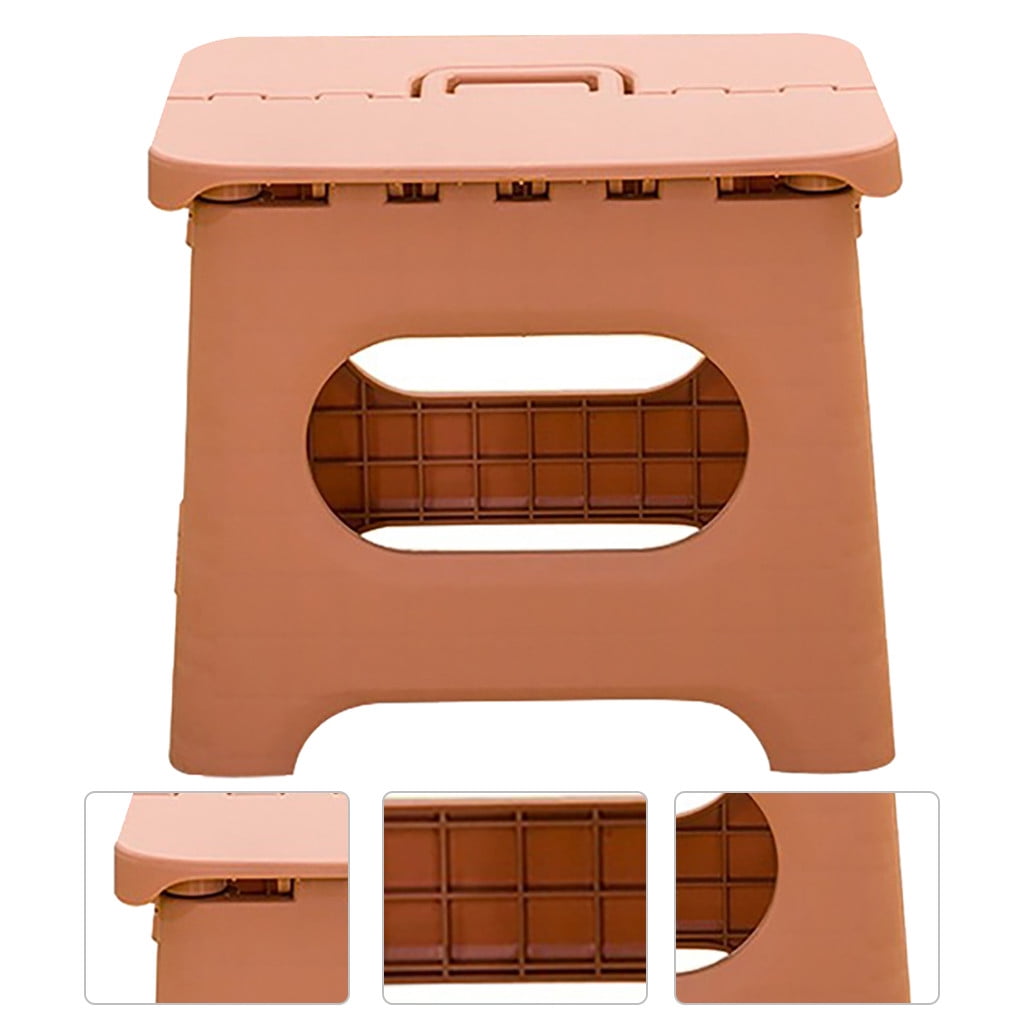 Best Choice 10" Folding Step Stool with Handle,Pink - Walmart.com