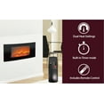 Cambridge Callisto 35" Wall-Mount Electronic Fireplace with Curved ...
