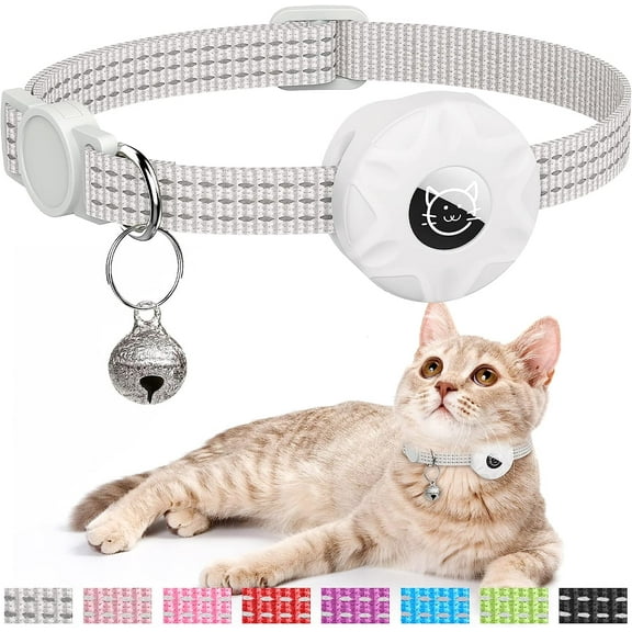 Airtag Cat Collar Breakaway, Reflective Kitten Collar with Apple Air ...