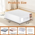 2 Pack Foldable Bed Sheet Closet Organizers with Clear Window and Label ...