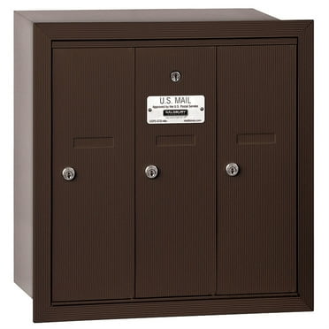 Vertical Mailbox - 6 Doors - Aluminum - Surface Mounted - USPS Access ...