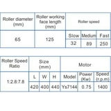 INTBUYING Electric Grinder Lab 3-Roll Grinding Machine for Pigment ...