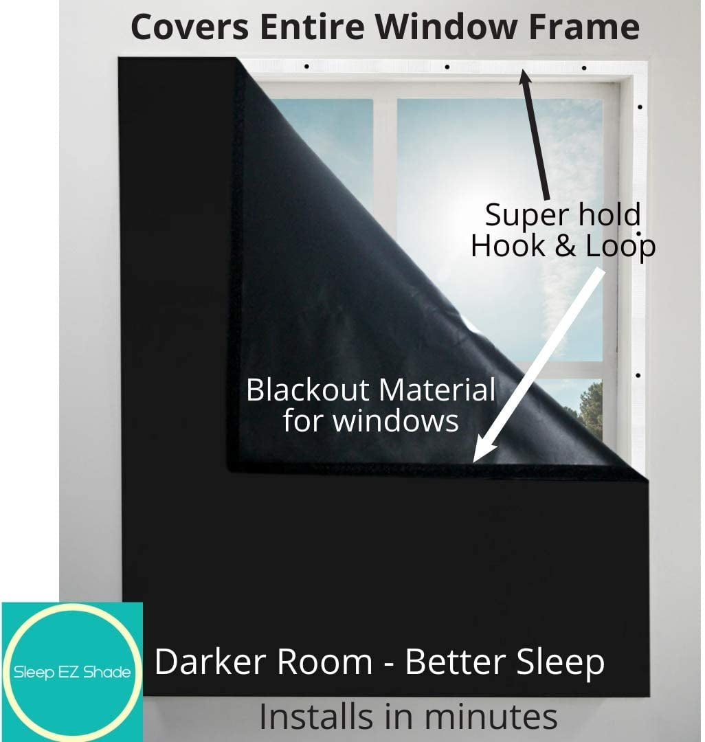 Darkening Window Cover, Portable, Home Decor, Standard Size, 100% Black ...