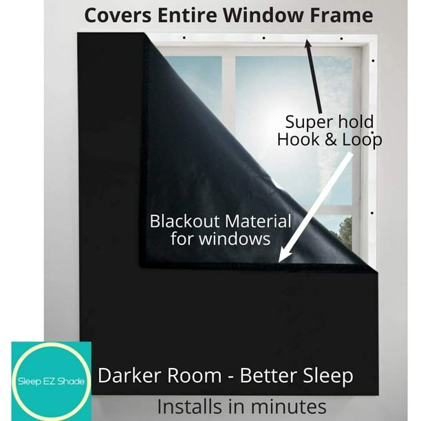 Darkening Window Cover, Portable, Home Decor, Standard Size, 100% Black ...