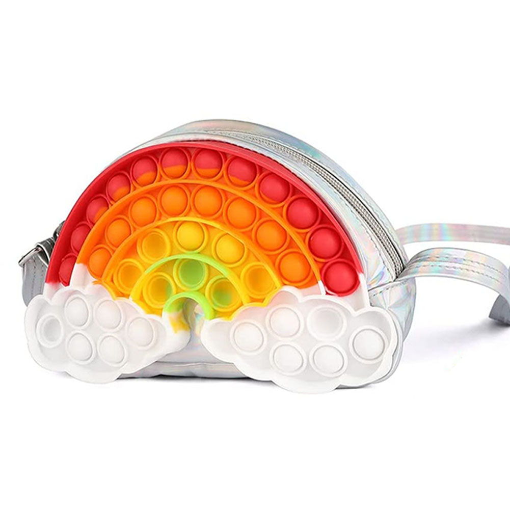 Push Bubble Backpack Pop Women Girls Backpack Silicone Pressure ...