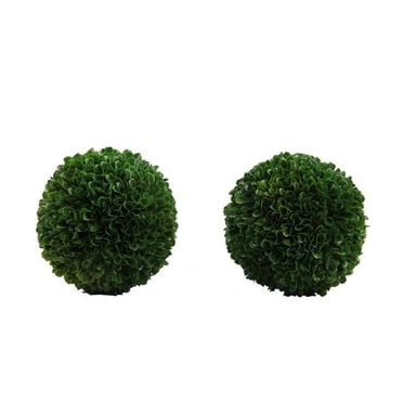 "MEKBOK Set of 2 - 24"" High Artificial Outdoor Boxwood Topiary in ...