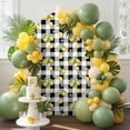 Summer Fruit Arch Backdrop Cover 6.6 FT, Watercolor Yellow Lemon Rustic ...