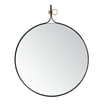 Safavieh Chandlen 24 in. Classic Solid Round Mirror, Matte Black ...