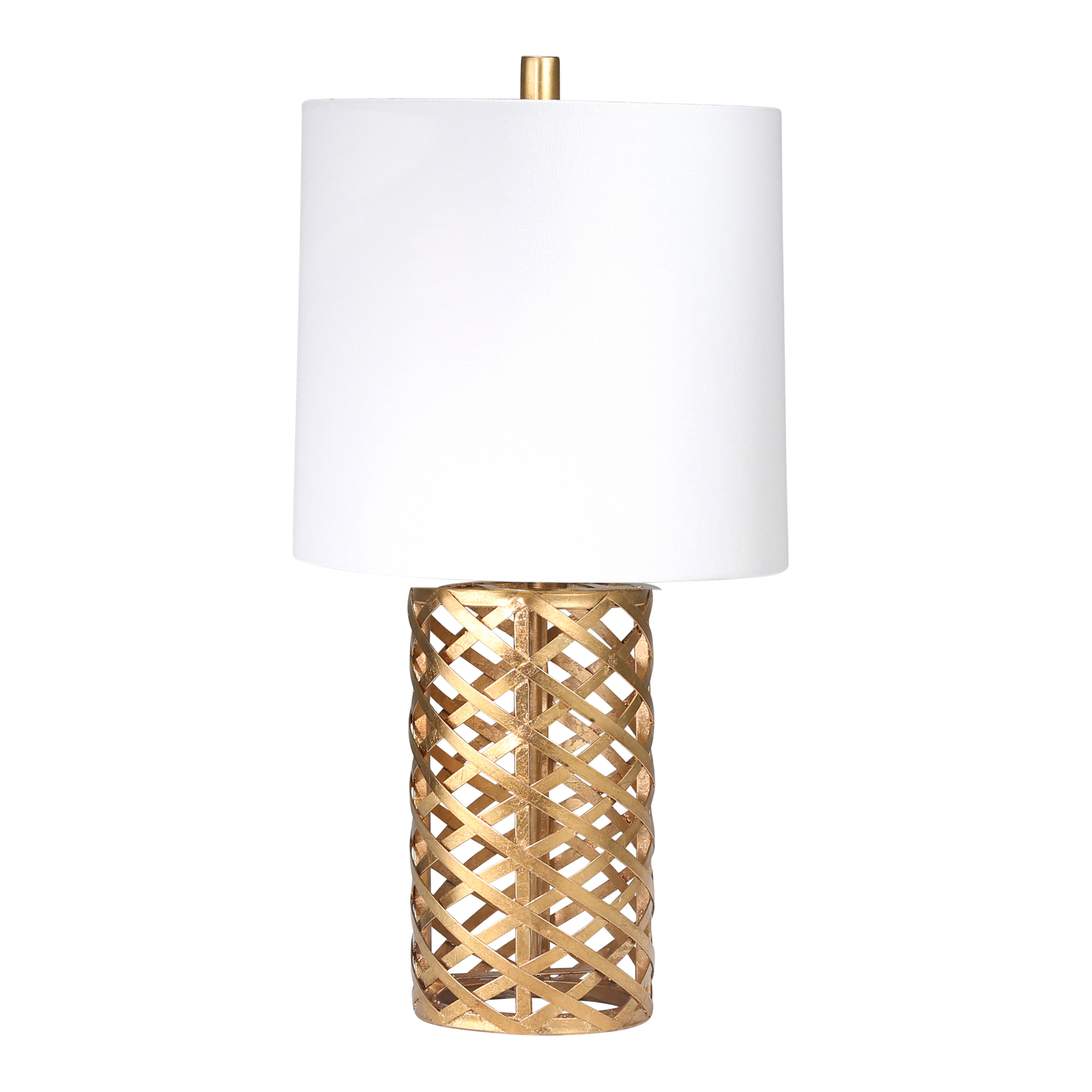 Sagebrook Home Metal 25" Open Weave Table Lamp, Gold - Walmart.com