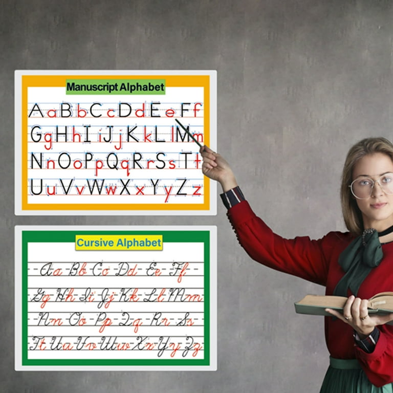 Choose Your Own Alphabet Chart Manuscript Cursive