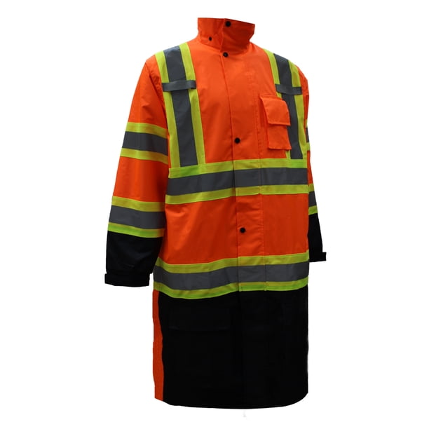 RK Safety RC-CLA3-TOR88 Class 3 Rainwear Reflective Hi-Viz Black Bottom ...