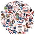 35pcs Patriotic Stickers Independence Stickers Cartoon Animal Stickers ...