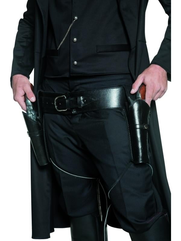 Smiffy's Costumes Black Old Wild West Cowboy Sheriff Outlaw Gun 2 ...