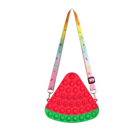 Fortune Cartoon Food Shape Zipper Purse Press Bubble Fidget Toy ...