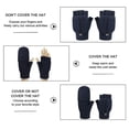 Winter Cold Weather Fingerless Gloves for Men & Women, 2 Pairs Knitted ...