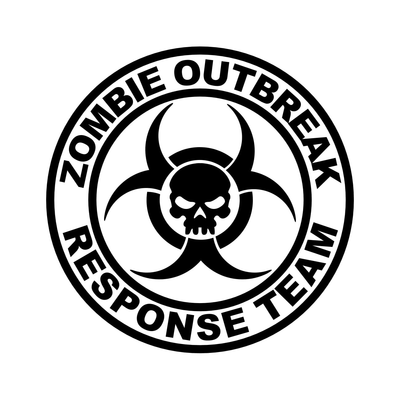 Zombie Outbreak Response Team Sticker Decal Die Cut - Self Adhesive ...