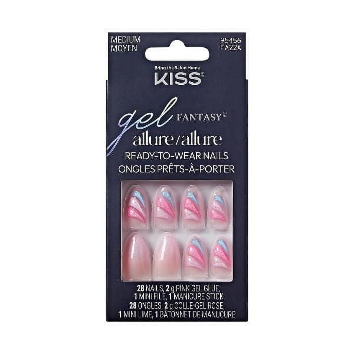 Click here for Kiss Gel Fantasy Allure - Fake Nails - Glide - Alm... prices
