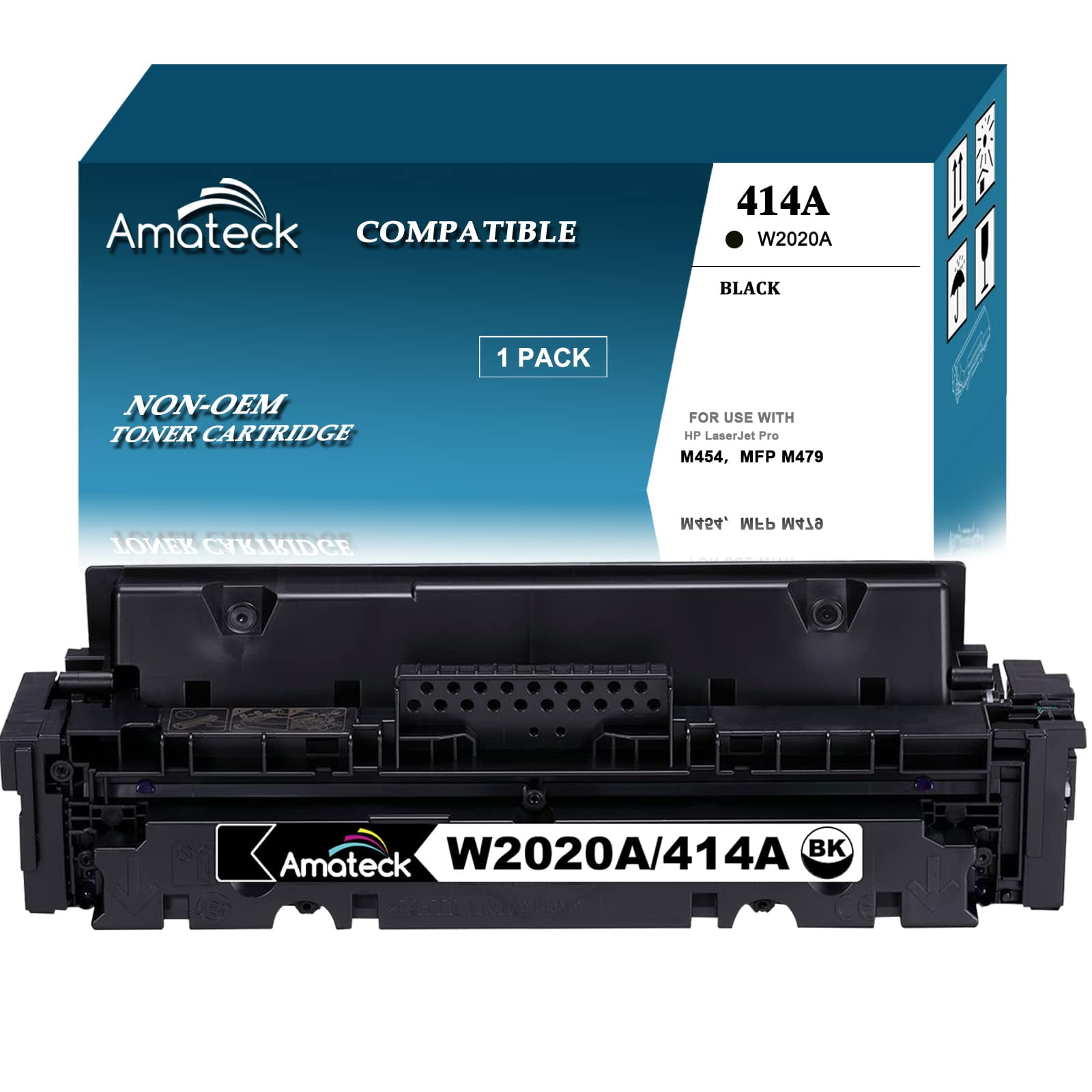 Amateck Compatible Toner Cartridge Replacement for HP W2020A 414A Black ...