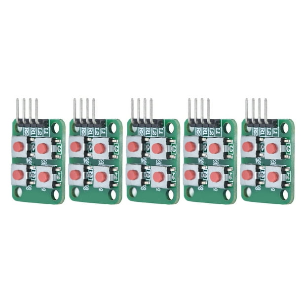Zaqw 4 Key Keyboard Module,5PCS 2x2 Scan 4 Keypad Keyboard Module Array ...