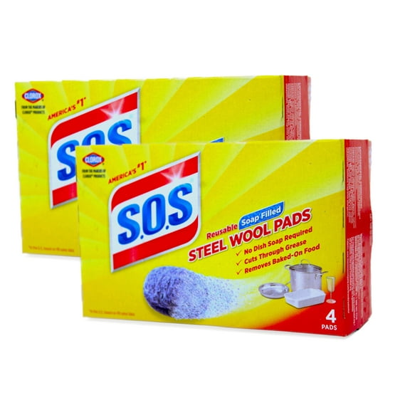 Clorox Clean 'n Toss S.O.S Pads, 15 Count, Small Size for One-Time Use ...