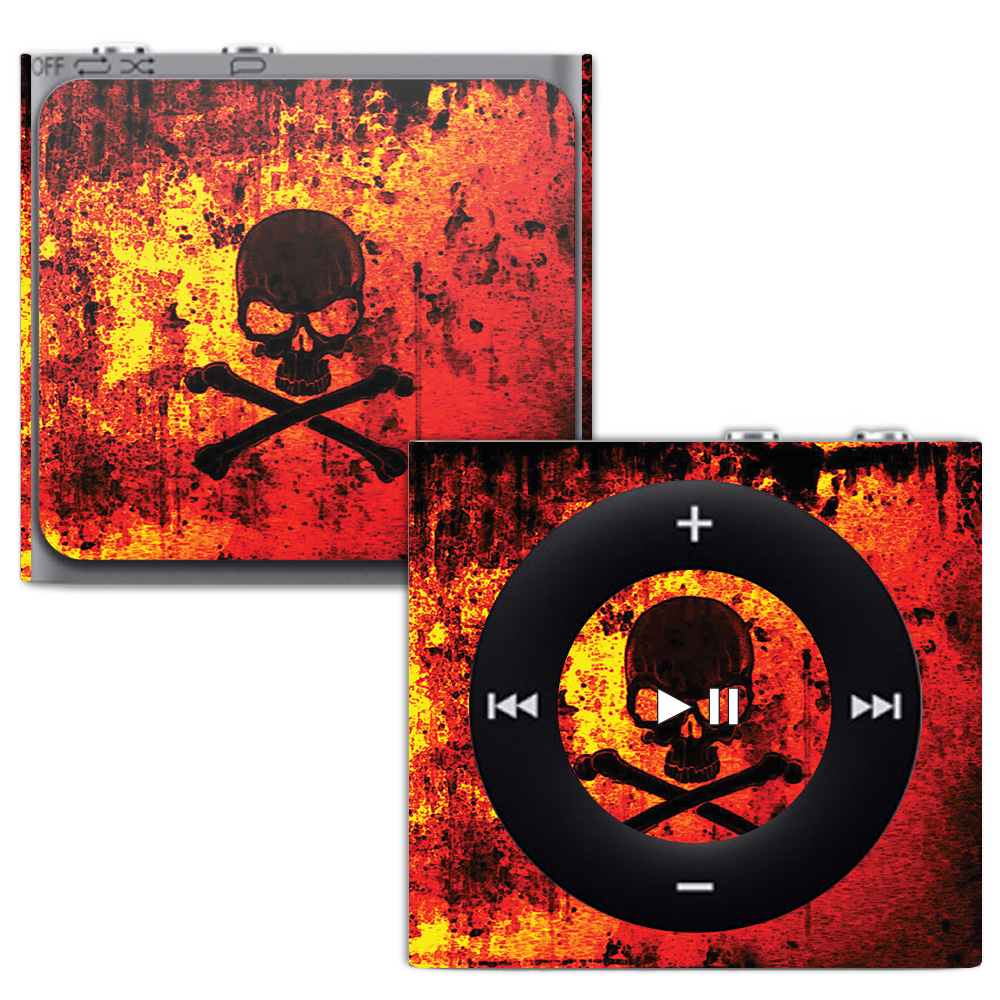 Skin Decal Wrap for Apple iPod Shuffle 4G sticker Bio Skull - Walmart ...