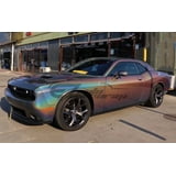 12"x60" Psychedelic Gray Gloss Metallic Rainbow Holographic Vinyl Wrap ...