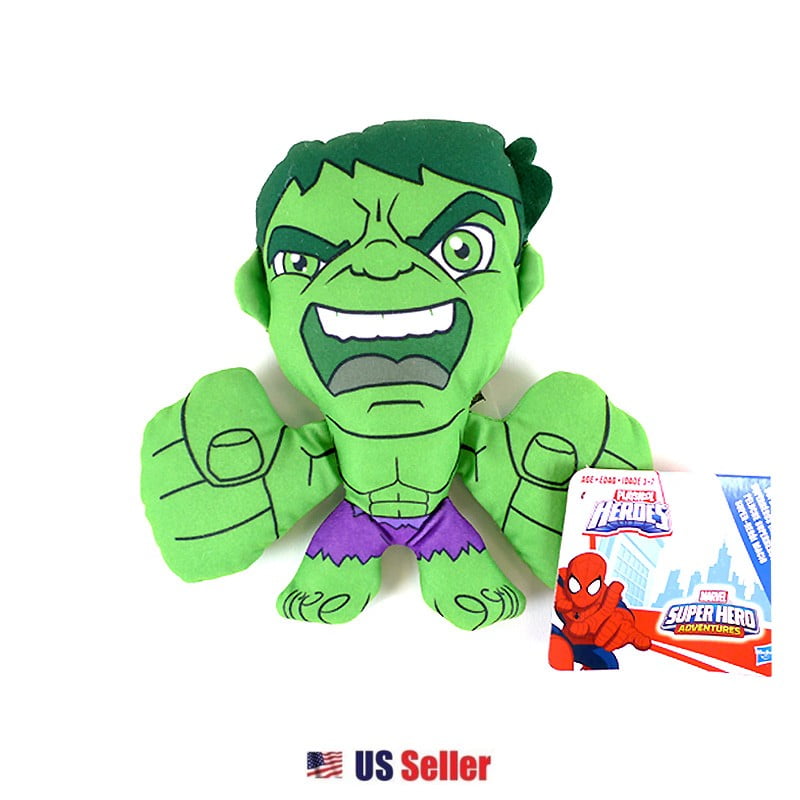 Hulk - Marvel Super Hero Adventures Playskool Heroes 7 Inch Plush ...