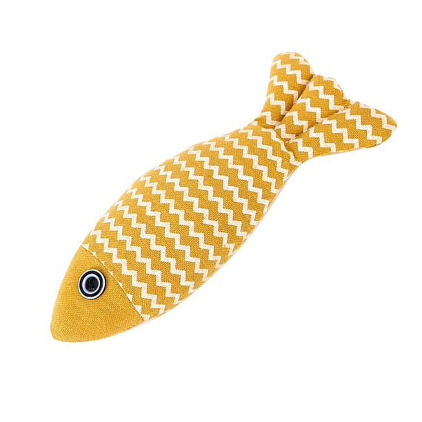 Catnip Fish Toy,Fish Shape Cat Toy Pet Catnip Fish Pillow Toy Fish ...