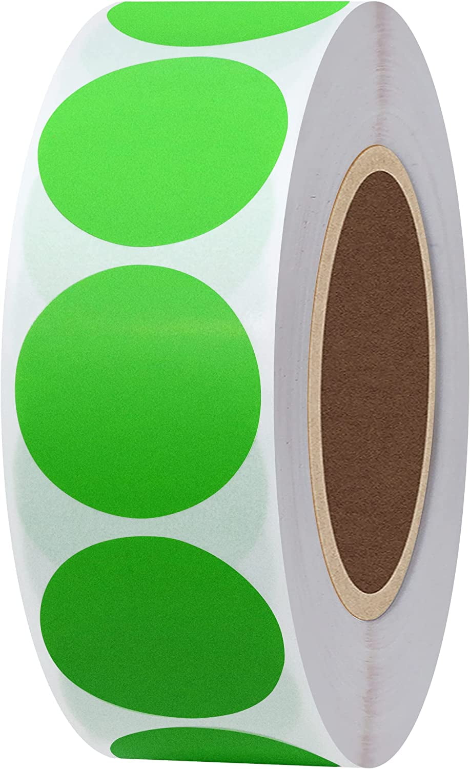 Color Coding Dot Labels 1" Round Natural Paper Stickers Adhesive Label ...
