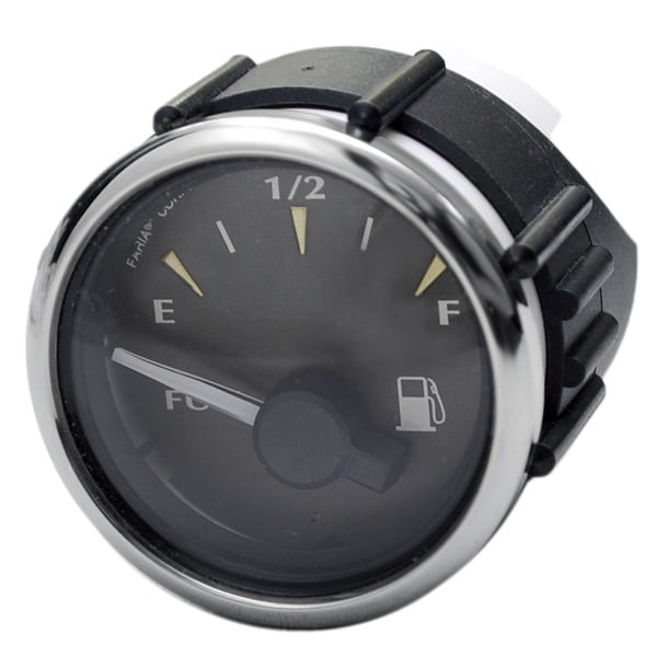 Faria Boat Fuel Gauge GP7485A | Maxum 2 Inch Silver Black - Walmart.com