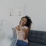 HomePointe Westpointe 12-Inch 3-Speed Oscillating Table Fan with Tilt ...