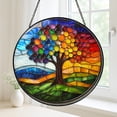 Rainbow Stained Glass Suncatcher – Colorful Pride Window Hanging ...