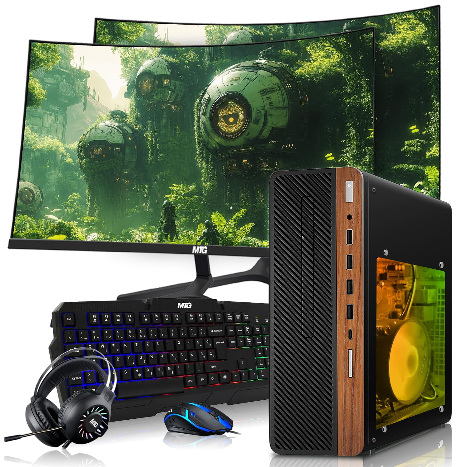 Restored HP Half Dark Gaming PC Desktop Computer – AMD Pro A10-9700,GT ...