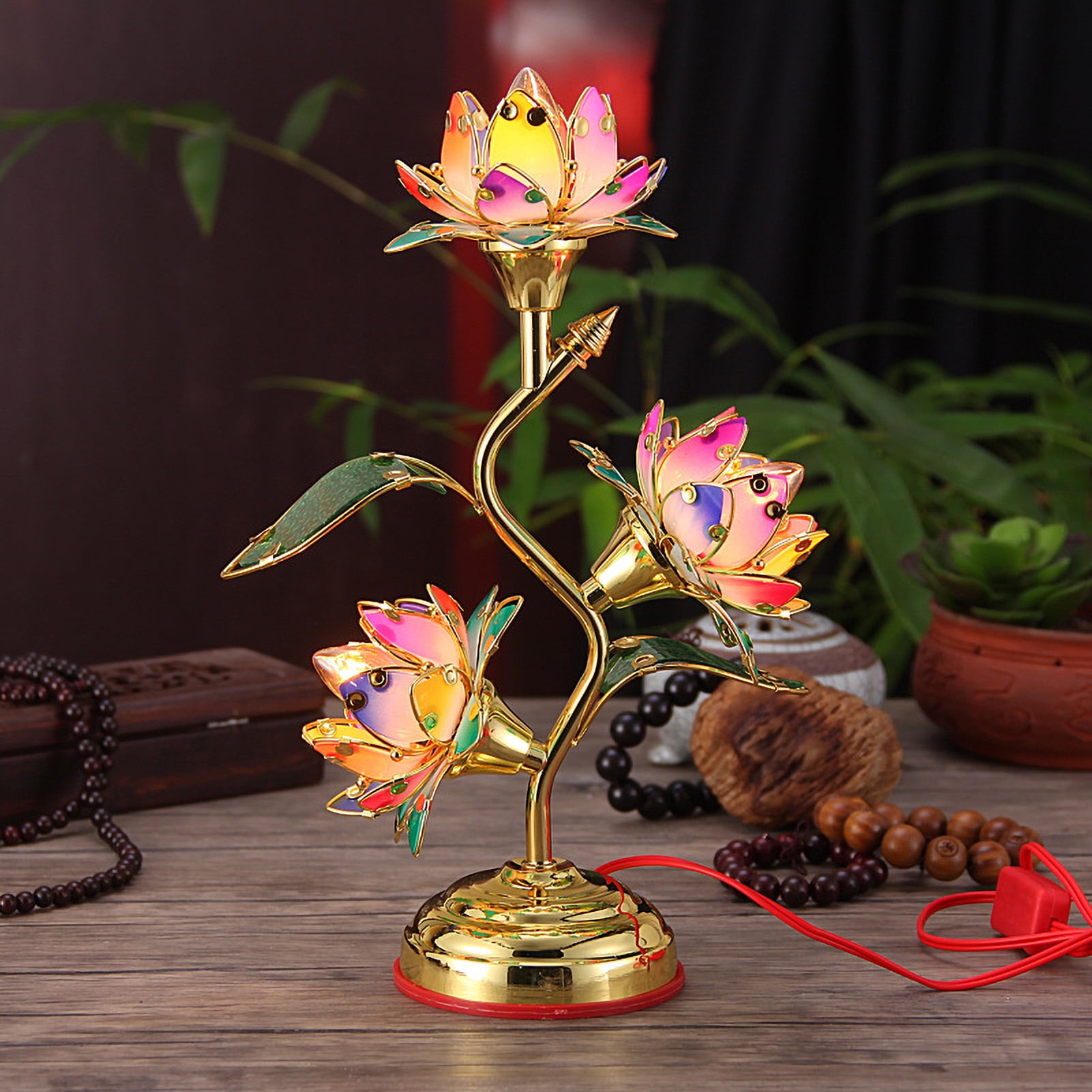 Click here for Gashomeca Lotus Lantern Decoration lotus Lamp Plug... prices
