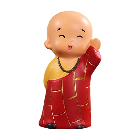 Tnarru Little Monk Statue Miniature Monk Figure Desk Table Centerpieces ...