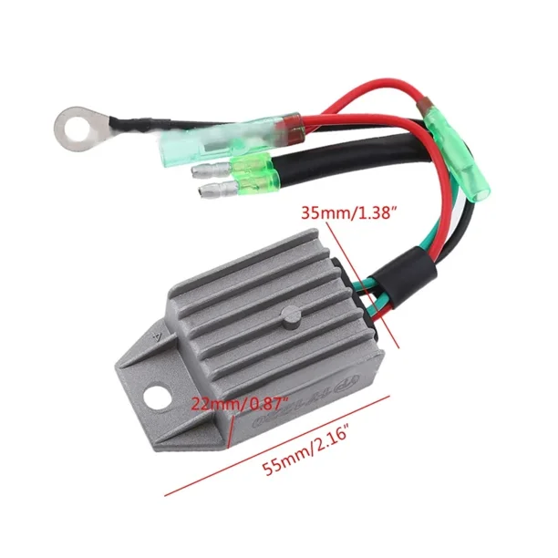 Boat Voltage Rectifier Regulator for Yamaha-15HP 2-Stroke Motor ...