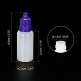 PE 15ml Liquid Dropper Bottle Eye Dropper Container with Cap, Purple 20 ...