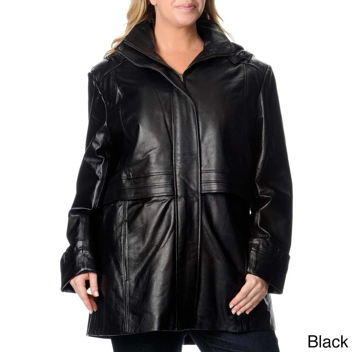 Women's Plus Leather Multi Pocket Anorak - Walmart.com
