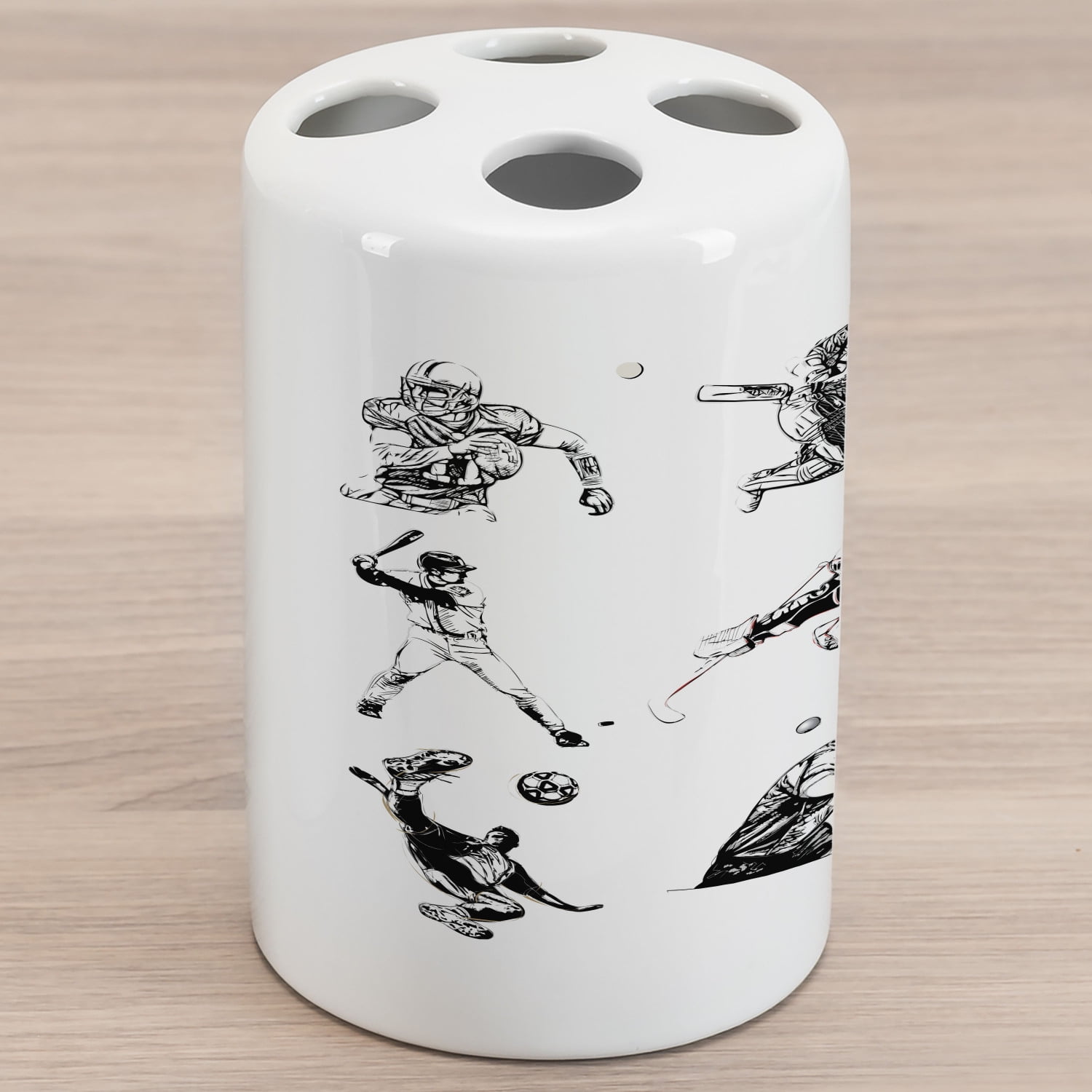 Olympics Ceramic Toothbrush Holder, Basketball Football Volleyball ...