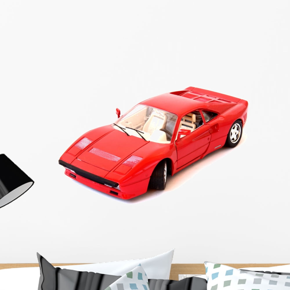 Red Sport Car Wall Decal Sticker, Wallmonkeys Peel & Stick Vinyl ...