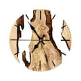 Fashionable 30cm Quiet Wall Clock Grains and Clear Tempering Glass Wall ...
