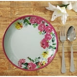 Laura Ashley Spring Flowers Melamine Salad Plates 8-inch Trimmed in ...