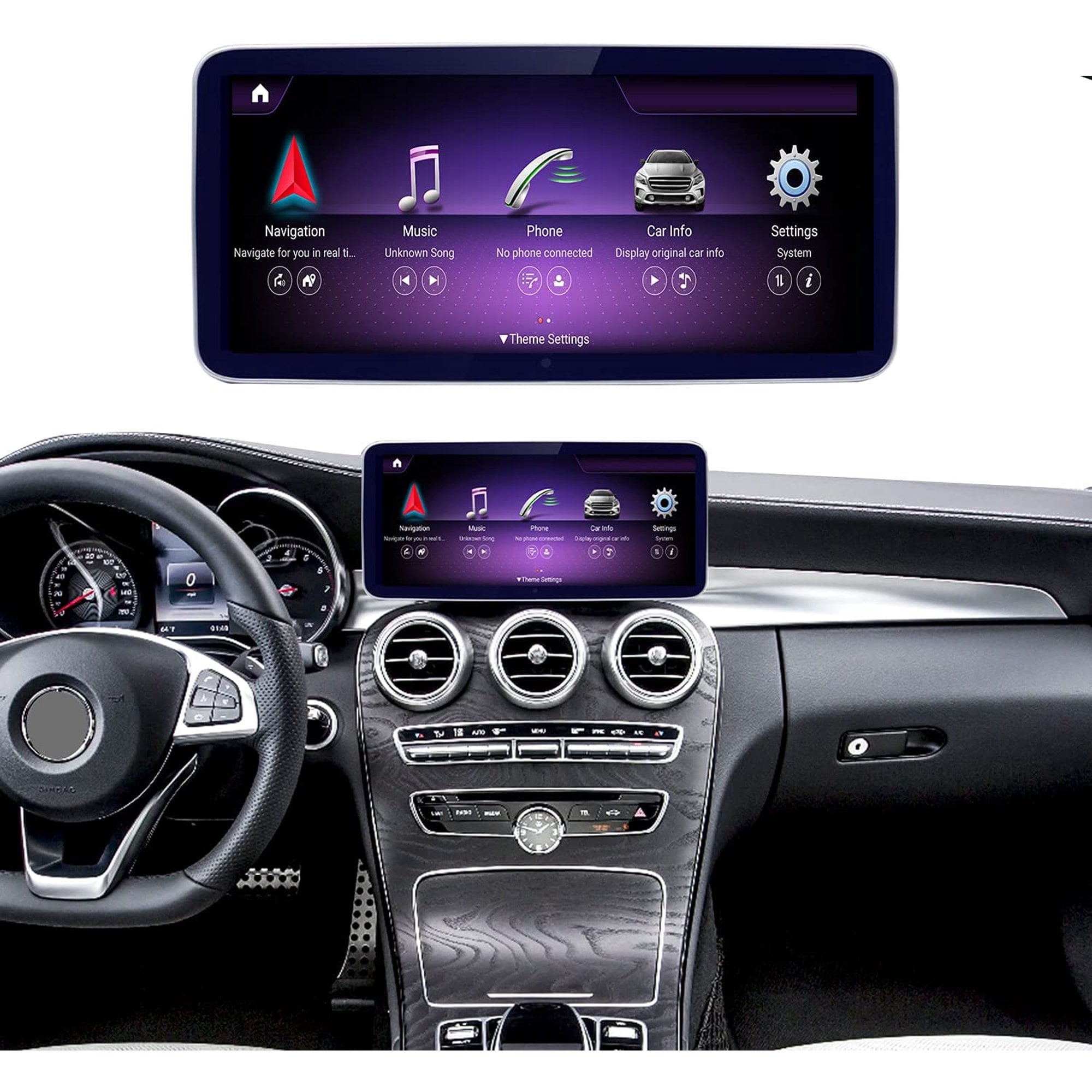 Road Top Android 12 Car Stereo 12.3" Car Touch Screen for Mercedes Benz ...