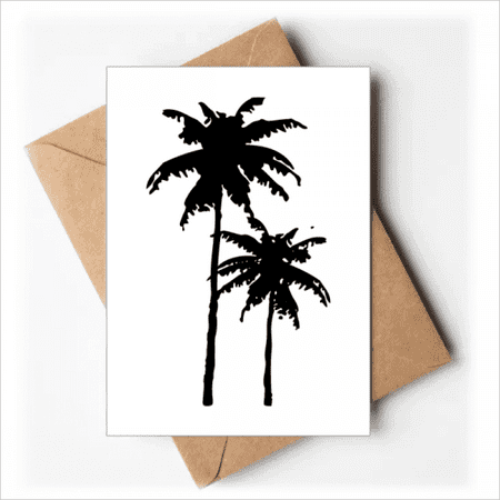 Coconut Tree Outline Beach Greeting Cards You are Invited Invitations ...
