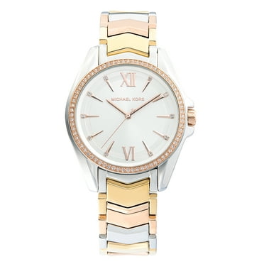 Michael Kors Norie Quartz Movement Rose Gold Dial Ladies Watch MK3561 ...