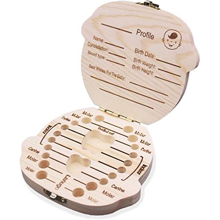 FanShow Baby Tooth Box,Cute Children Tooth Container Personality Baby ...